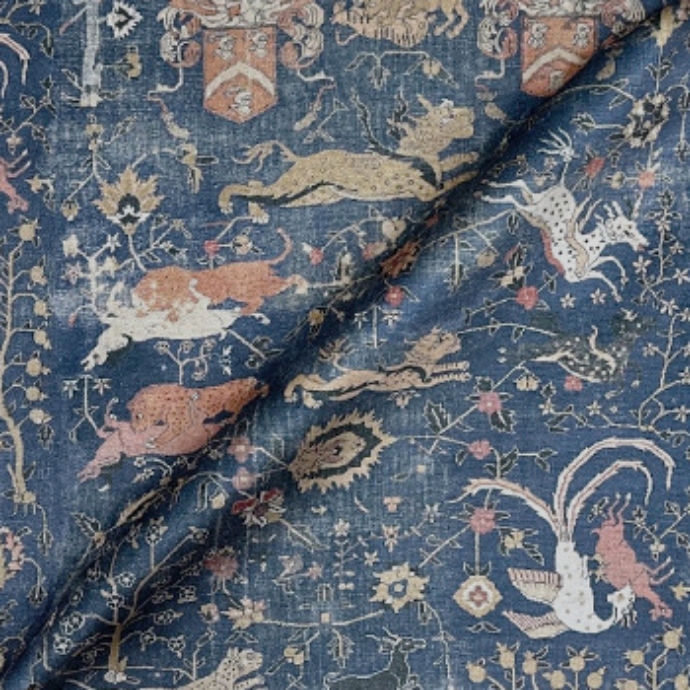 V&A Threads of India Opulent Velvets - Lahore Dynasty | Ink | Fabric ...